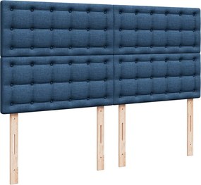 Box spring postel s matrací modrá 180x200 cm textil 3291379