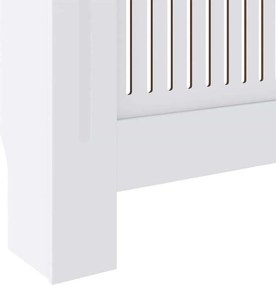 Kryt radiátoru 2 ks Bílá 205 x 20,5 x 81,5 cm Kompozitní dřevo 3403237