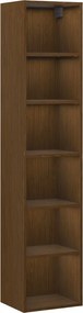 Mexen Box-A, vysoká koupelnová skříňka 35x44,2x160 cm, ořech, 91AX1-1600-300-1-86