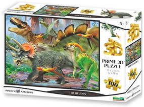 PRIME 3D PUZZLE - Triceratops 100 dílků