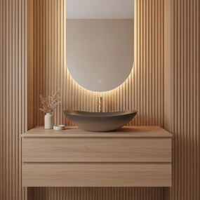Rea Royal, umyvadlo na desku 620x360x160 mm, béžová-hnědá, REA-U0626