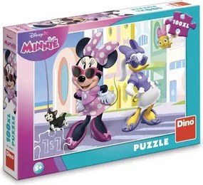 DINO Puzzle Minnie a Daisy ve městě XL / 100 dílků / 47x33 cm