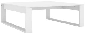 Konferenční stolek bílý 100 x 100 x 35 cm dřevotříska - Default Title