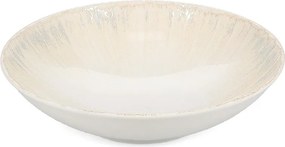 Světle šedý hluboký porcelánový talíř ø 21 cm Nuance – BonBistro