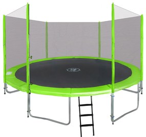 Zahradní trampolína 427 cm Zelená