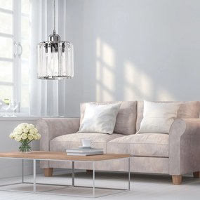 Toolight - Stropní křišťálové svítidlo 1xE27 60W APP508-1CP, chromová, OSW-08549