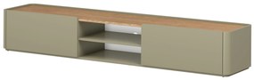 TV stolek Elivo 220 cm - eukalyptus / dub baltic dune