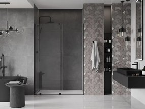 Mexen Velar posuvné sprchové dveře 150 cm, transparentní, černé - 871-150-000-01-70
