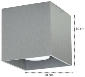 Stropní svítidlo Cube, 1x kovové stínítko (výběr ze 3 barev)