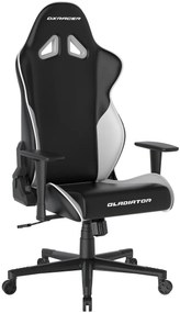 Herní židle DXRacer GLADIATOR - umělá kůže, černá / bílá