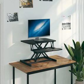 Nastavitelná pracovní stanice 60x40x(13–41,5)cm ocel a kompozit