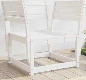 vidaXL Zahradní židle masivní borové dřevo [844678] Barva: Bílá