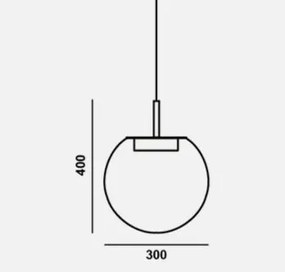 Brokis Orbis skleněné závěsné svítidlo Barva: Kouřová hnědá, Velikost: Ø 150 mm