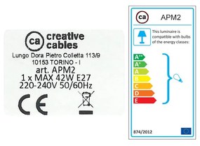 creative cables Fermaluce metallo 90° monochrome, nastavitelné kovové nástěnné bodové svítidlo Barva: Bílá