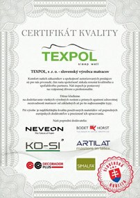 TEXPOL SILSTAR - oboustranná taštičková matrace bez profilace 80 x 200 cm