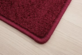 Vopi, Kusový koberec Eton vínově červený čtverec, 60x60, červená, chodba / předsíň