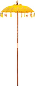 Balijský deštník se základnou Žlutá 95 x 95 x 260 cm 3356914