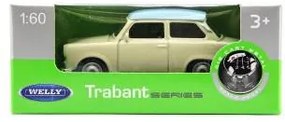 Teddies Auto Welly Trabant 1:60 kov 7cm volný chod