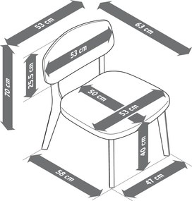 Tchibo - Lounge židle - barva: šedá