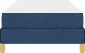 Postel s boxspringem s matrací Modrá 90 x 200 cm textil 3398541