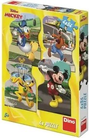 DINO Mickey ve městě / 4x 54 dílků / od 4 let
