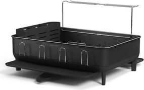 Simplehuman - Odkapávač nádobí, s držákem na skleničky, černá KT1197