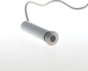 FAN LED-BARRET-R24 Zapustné venkovní svítidlo BARRET DC24V, nikl/hliník, 1 W, 85 lm, 4000 K, IP67, 8 x 2,4 cm - FANEUROPE
