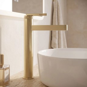 Rea, Koupelnová baterie Rea Grace Brush Gold High, REA-B8939