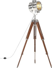 Stojací lampa na stativu masivní mangovníkové dřevo 165 cm 286113