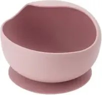 MoMi AMI růžový / Dětský silikonový jídelní set