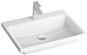 Ravak Comfort - Umyvadlo 600x460 mm, s 1 otvorem pro baterii, bílá XJX01260001