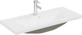Zápustné umyvadlo s baterií 101 x 39 x 18 cm keramické bílé 148626