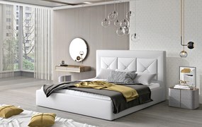 Eltap Čalouněná postel Cloe s úložným prostorem Materiál a barva potahu: Soft 17 - bílá, Rozměry (cm): 140x200