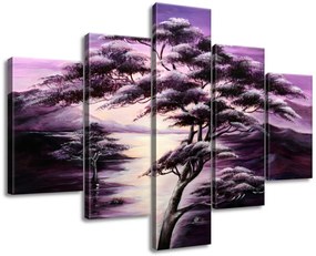 Gario Ručně malovaný obraz Strom snů - 5 dílný Rozměry: 100 x 70 cm