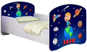 Dětská postel - Vesmír + jméno 160x80 cm