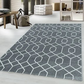 Vopi | Kusový koberec Efor 3713 grey - 80 x 250 cm