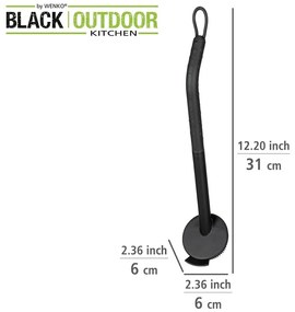 Černý kartáč na mytí nádobí Wenko Black Outdoor Kitchen Cuvo