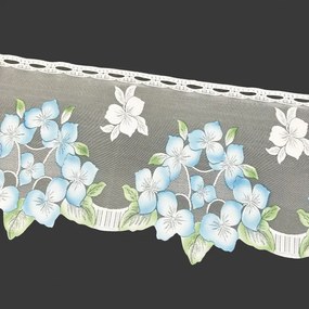 Vitrážová žakárová záclona 1210 - výška 40 cm , metráž