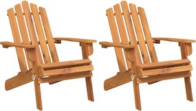 Zahradní židle Adirondack 2 ks masivní akáciové dřevo 3145014