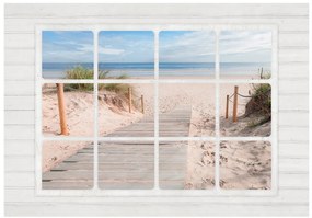 Fototapeta - Window & beach