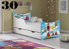 Plastiko Dětská postel se šuplíky Maják - 30 - 160x80