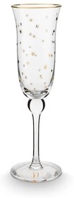 Pip Studio Royal Winter Stars Gold sklenice na šampaňské, 220ml (Sklenice Royal Winter)