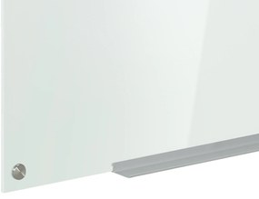 Magnetická tabule Vinsetto 90x60cm se 4 pery, 6 magnety, 1 houbičkou a poličkou, stojanová skleněná tabule k montáži na zeď | Aosom.de