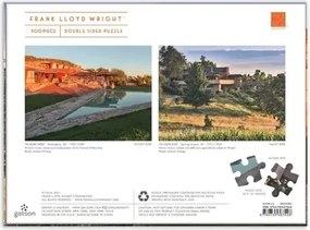 GALISON Oboustranné puzzle Frank Lloyd Wright: Taliesin a Taliesin Wes