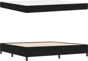 Rám postele Černá 200 x 200 cm textil 3399086