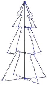328567 vidaXL Vánoční stromek kužel 160 LED diod dovnitř i ven 78 x 120 cm