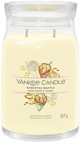 Svíčka yankee candle signature sklo 2 knoty banoffee waffle 567 g