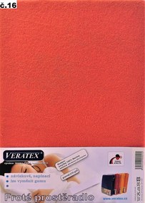 Veratex Froté prostěradlo jednolůžko 90x200/25cm (č.16 malinové)  Froté