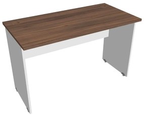 Stůl pracovní rovný 120 cm - Hobis Gate GE 1200 Dekor stolové desky: ořech, Dekor lamino podnože: bílá