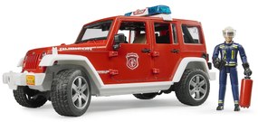 Bruder Červený požární JEEP WRANGLER s figurkou a příslušenstvím